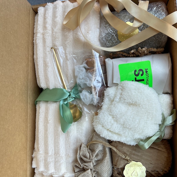 Sending Healing Vibes Gift Box for Women, Succulent, Socks, Candle, Get ...