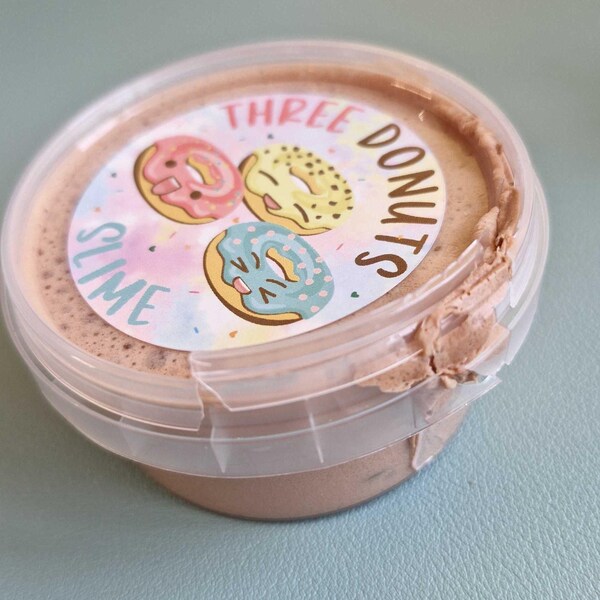 Peach Cream Cloud Slime Fluffy Drizzly Slime Sweet Peach Scented Slime ...