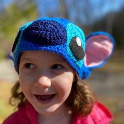 Stitch Hat, Lilo and Stitch Crochet Hat, Disney Crochet Character Hat ...