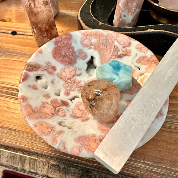 Natural Malachite Slab With Plastic Stand - Vibrant Green Swirls for ...