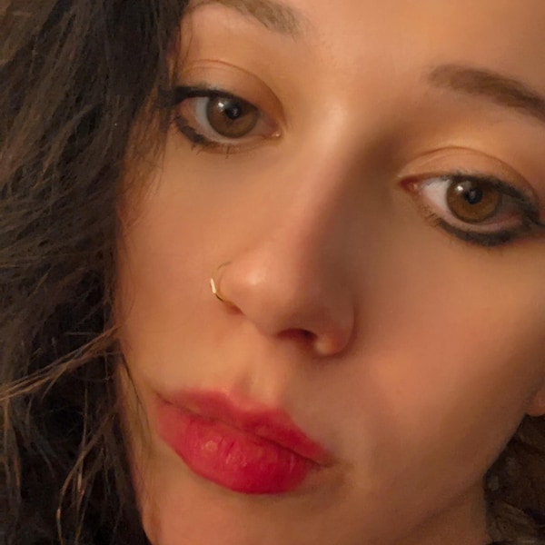 Adjustable Dainty CZ Nose Cuff Gold Silver Fake Nose Ring No Piercing ...