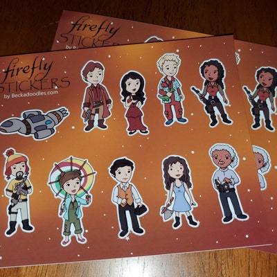 Firefly Main Character Mini Sticker Sheet - Etsy