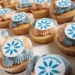 30 Personalised Edible Rice Paper Cupcake Fairy Cake Toppers / - Etsy