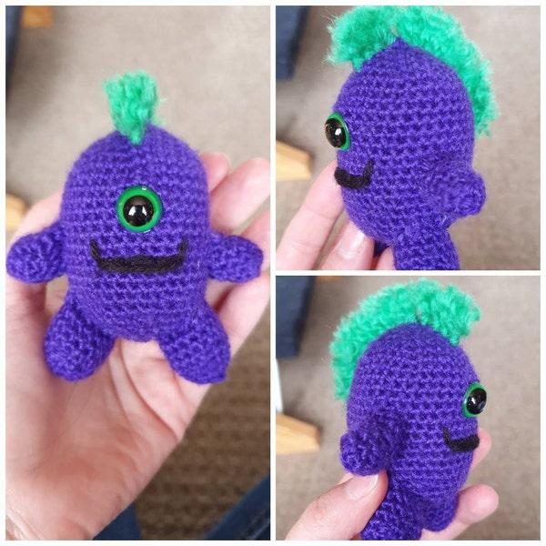 Little Monster Crochet Pattern, Amigurumi Monster, Amigurumi Pattern ...