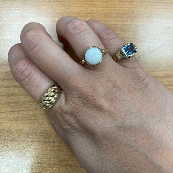 Solid 9K Gold Sapphire and Diamond Boat Ring - Etsy