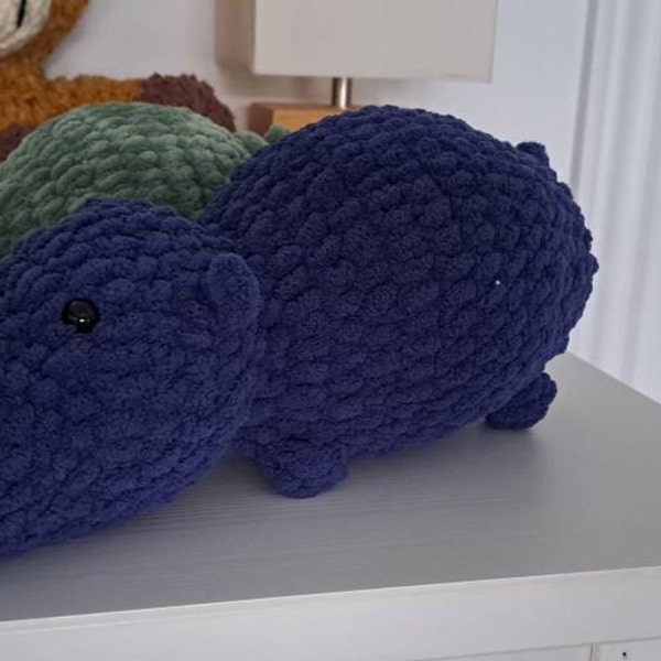 Happy the Hippo, NO-SEW Crochet Amigurumi PDF Pattern, Adorable Cute ...