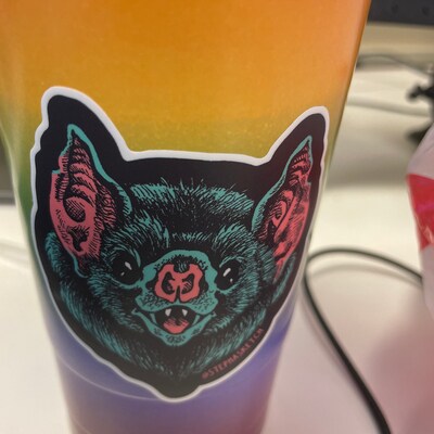 Bat Sticker Vampire Bat Horror Horror Art Horror Decor Spooky Bat ...