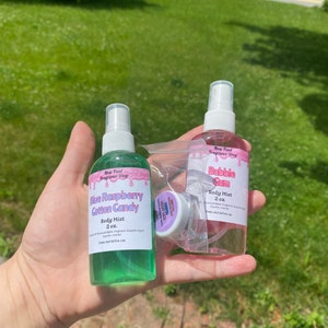 Blue Raspberry Cotton Candy Body Mist, Body Splash, Body Spray ...