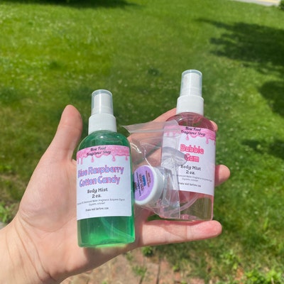 Blue Raspberry Cotton Candy Body Mist, Body Splash, Body Spray ...