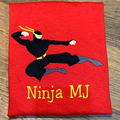 Ninja Embroidery Design. Ninja Machine Embroidery Design. Mini Ninja ...