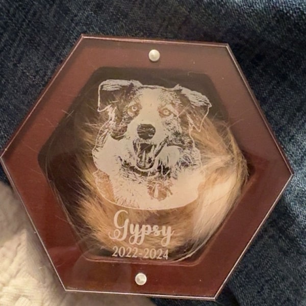 Custom Dog Fur Memorial Box, Engraved Pet Loss Gifts, Personalized Dog ... Custom Dog Fur Memorial Box, Engraved Pet Loss Gifts, Personalized Dog ...