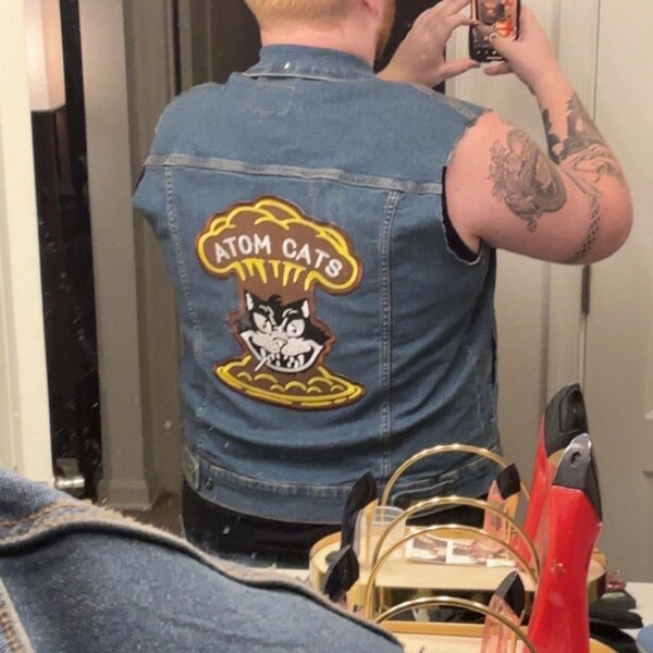 Atom Cats Patch Large Embroidered Fallout - Etsy