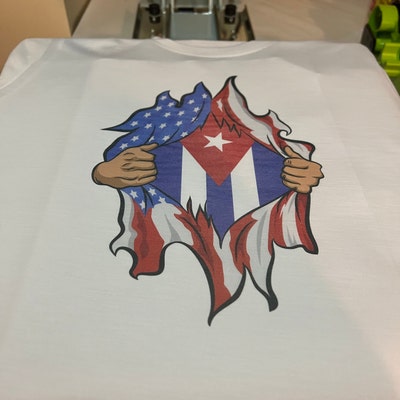 Cuba Cuban Superhero Hand Rip Tear Ripping USA Flag Country World ...