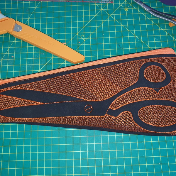 In the Hoop Scissor Case Machine Embroidery Design ITH Project for ...