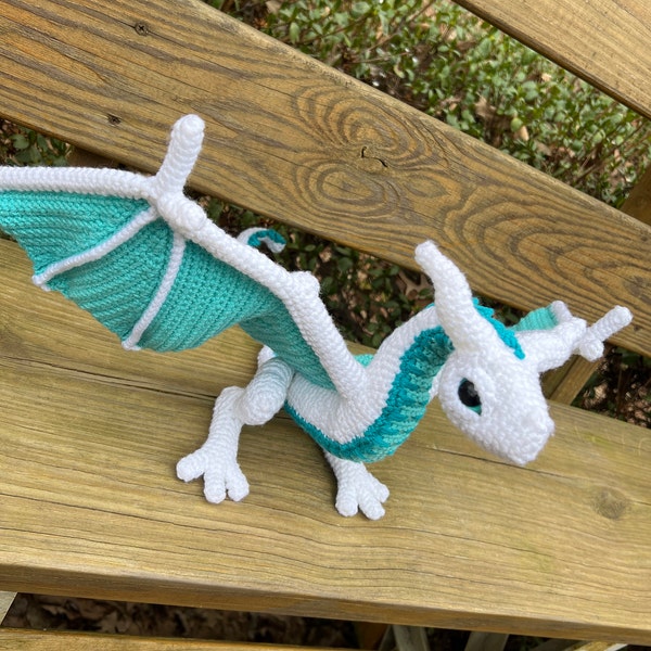 Medium Wyvern Crochet Pattern by Crafty Intentions Downloadable DIGITAL ...