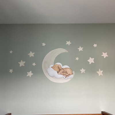 Fabric Wall Decal Nursery Decor Large Cloud Stickers Toodles Decal ...