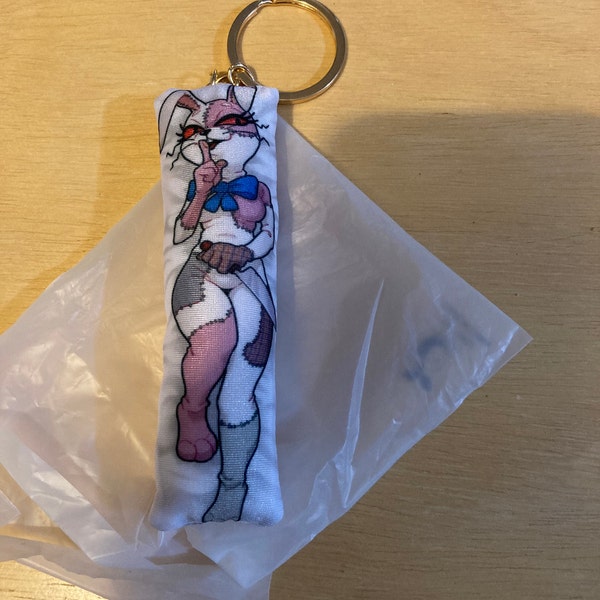FNAF Vanny Mini Dakimakura Keychain | 11x3cm Two Way Tricot Daki ...