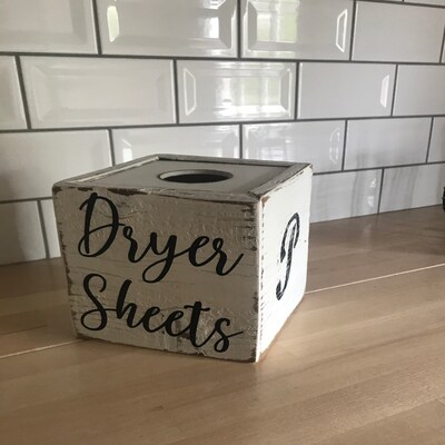 Dryer Sheets Label Decal / Laundry Room Decor / Laundry Dryer Sheets ...