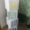 Jumbo Baby Blocks Made to Order. Nursery/kids Room Decor, Baby Shower ...
