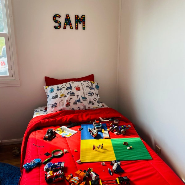 Black "brick Script" Wall Letters, Embedded With Real Bricks. - Etsy