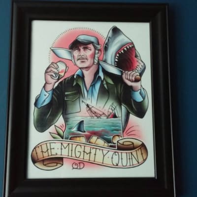 The Mighty Quint Tattoo Print - Etsy