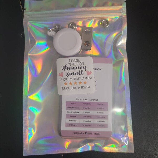 DELUXE Dental Hygiene Reference Card EXPANDED Pack, Dental Hygienist ...