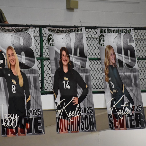 Printed Vinyl Softball Custom Sports Banner Senior Sports Banners ...