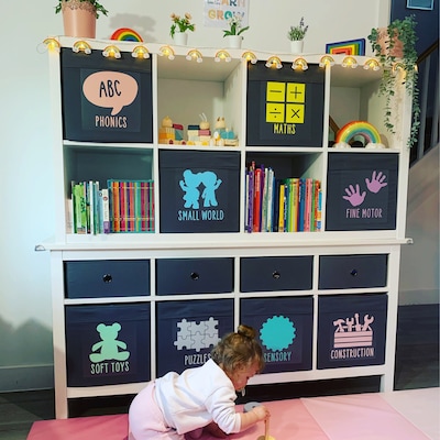 Toy Storage Decals Toy Labels Toy Box Stickers Self-adhesive ...