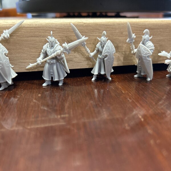 Elf Lancer Miniature 32mm Scale Tabletop Gaming Dnd Miniature Dungeons ...