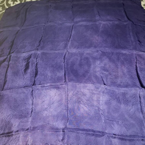 Deep Purple Tarot Cloth - Altar Cloth - Hand Dyed 20"x20"...100% Silk ...