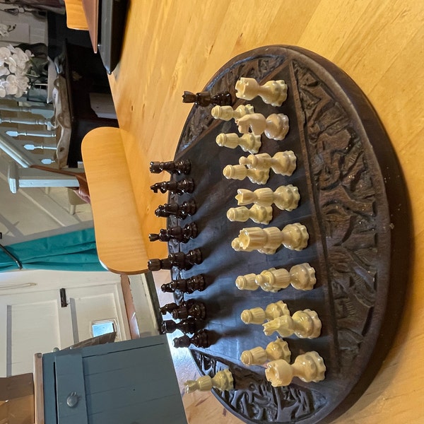 New Magic Puzzle Jewelry Box Hidden Key Drawer Wooden Big Blue Secret ...