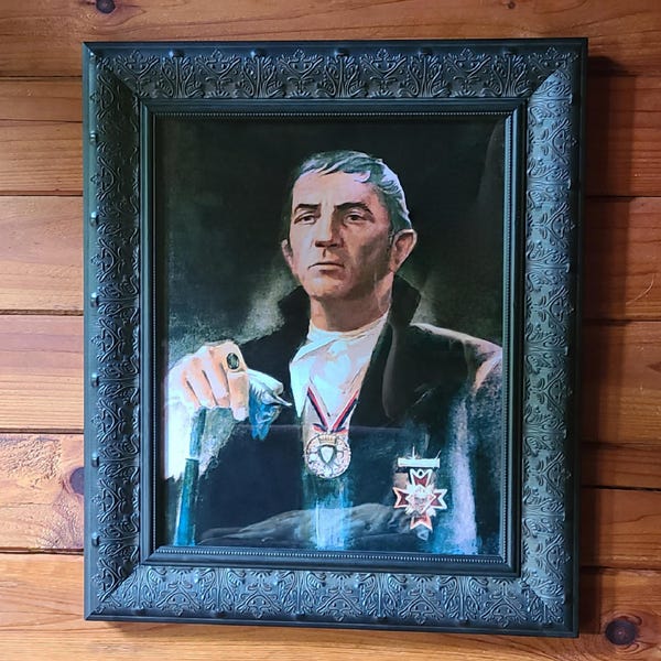 Barnabas Collins Canvas Portrait From DARK SHADOWS - Etsy