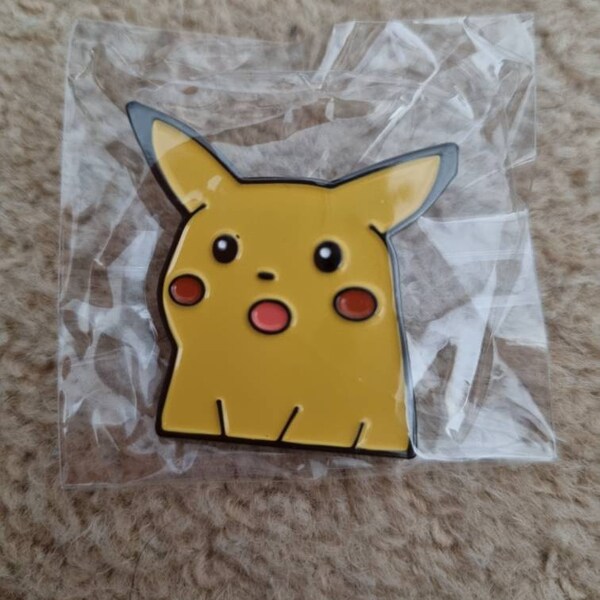 Surprised Pikachu Pin - Lapel Pin - Soft Enamel - Pingame - Pokemon ...