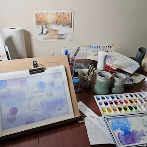 Sketch Easel, Wooden Easel, Portable Lap Easel, Wooden Writing Table ...