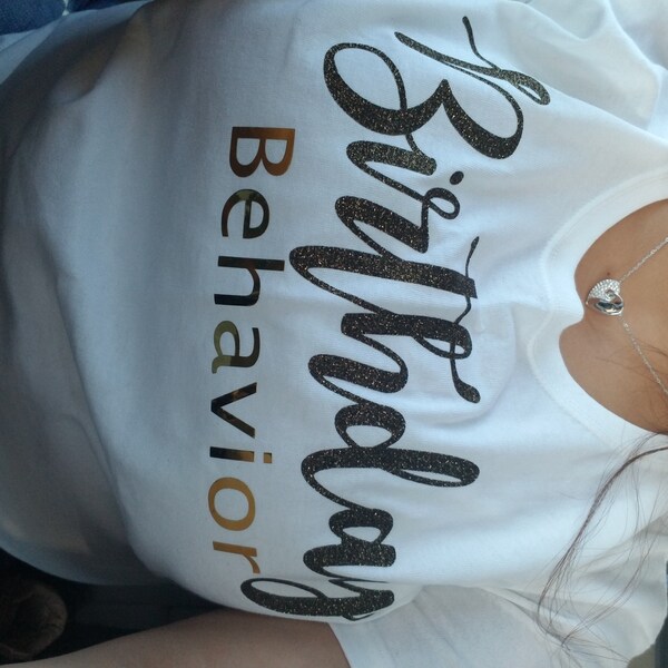 Birthday Behavior Shirt, Birthday Shirt for Women, Birthday Girl Shirt ...