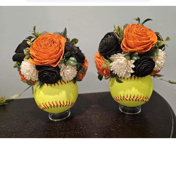 Made-to-order Wood Flower Volleyball Bouquet - Etsy