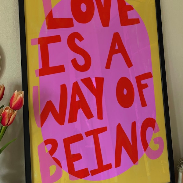 Tropical Boho Flower Poster | PRINTABLE Wall Art | Funky, Plant Lover ...