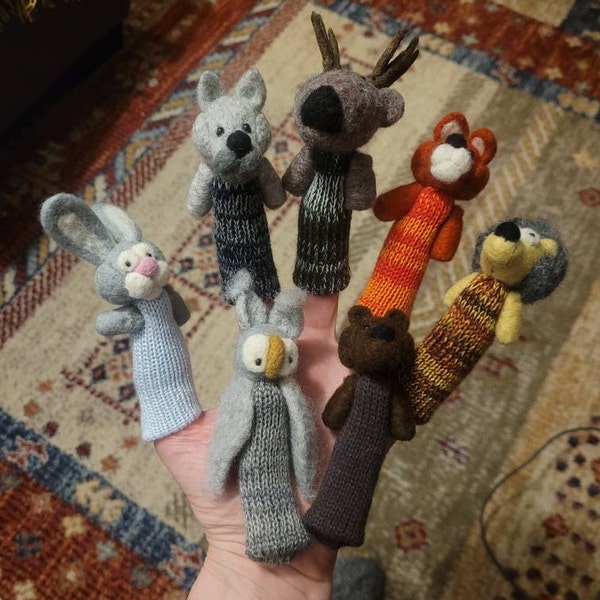 Finger Puppets the Little Round Bun /roule Wafer Wool"(kolobok) - Wool ...