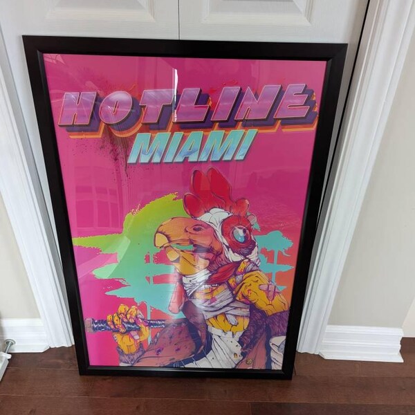 Hotline Miami Poster: Neon Retro 80s Video Game Art Print - Etsy