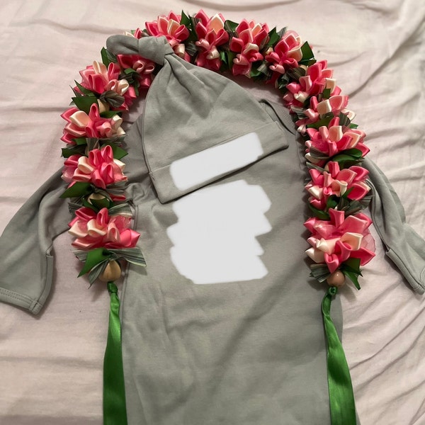 Do It Yourself Ribbons for Beautiful Pink Hawaiian Flower Ribbon Lei - Etsy