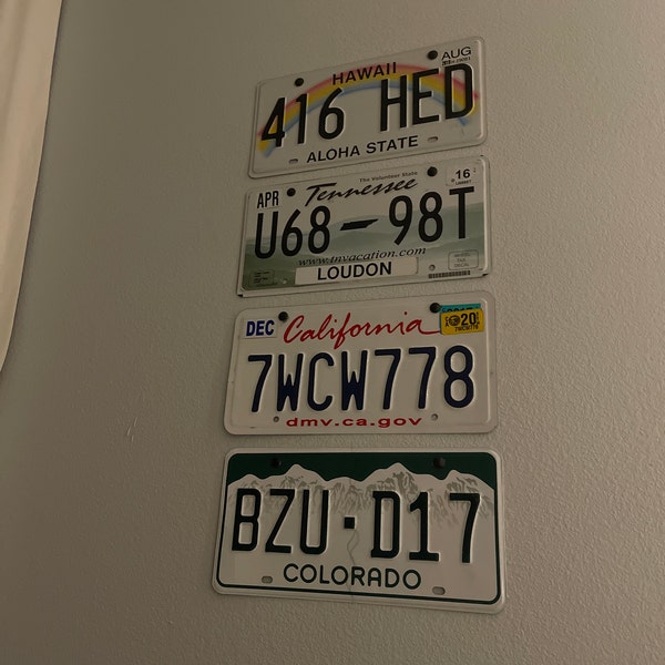 Pick Your Letters -flat and Embossed License Plate Letters and Numbers ...