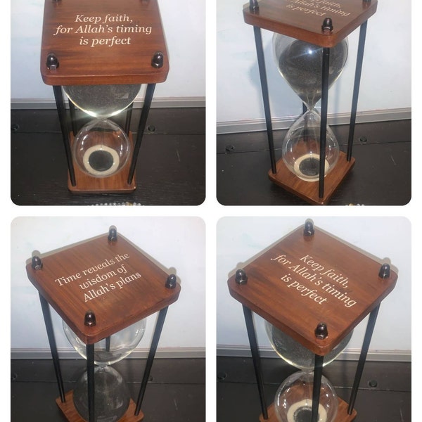 Personalized Clock, Anniversary Desk Clock, Engraved Table Clock ...