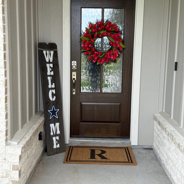 Simple Monogram Door Mat | Wedding Gift | Custom Doormat | Family ...