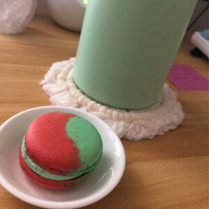 6 Pack Blue Raspberry French Macarons - Etsy