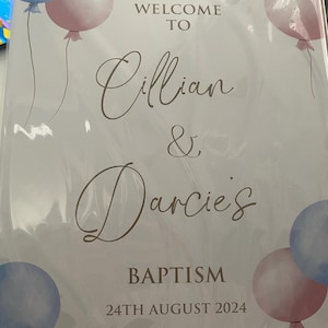 Hello Baby Welcome Sign, Baby Shower Welcome Sign, Personalised Green ...