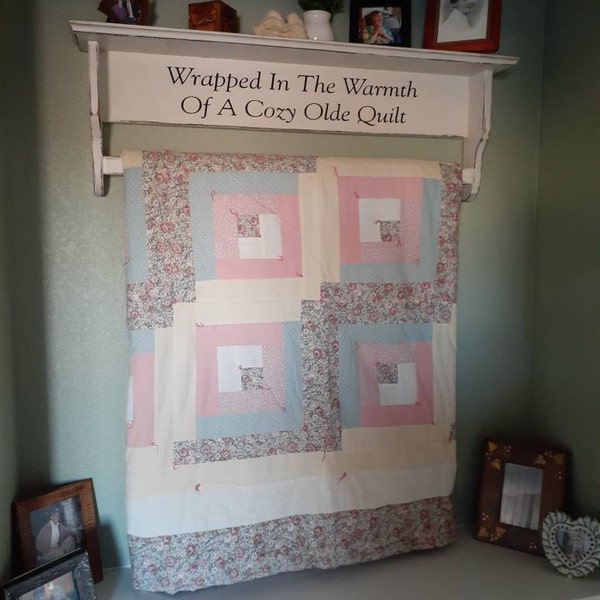 Primitive Quilt Shelf With (or Without) "cozy Quilt" Saying. - Etsy