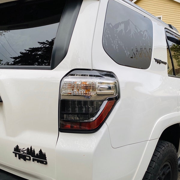 4runner Window Mountain Decal, Window Mountain Decal, 4runner Mountain ...