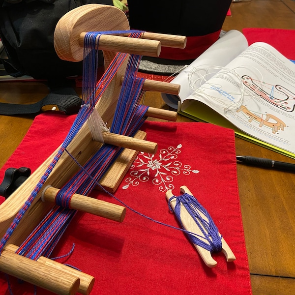 Loom-the Minstrel - Inkle Small Travel Sized Weaving Loom-makes 5 Foot ...