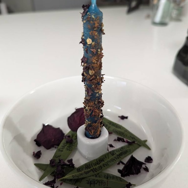 Frankincense Light Blue Spell Candles, 5" Aqua Blue Chime Candles ...