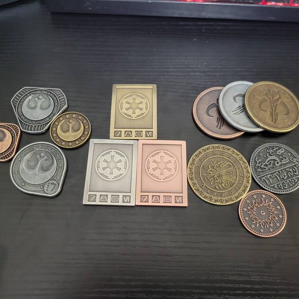 Two-player Starter Sabacc Set | 32 Credits Star Wars Sabacc Chips ...